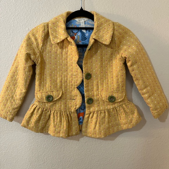 Matilda Jane | Jackets & Coats | Matilda Jane Yellow Polka Dot Jacket ...